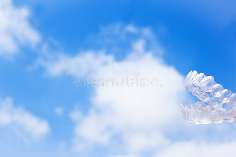 Invisible Teeth Aligner on Light Background Stock Photo - Image of ...