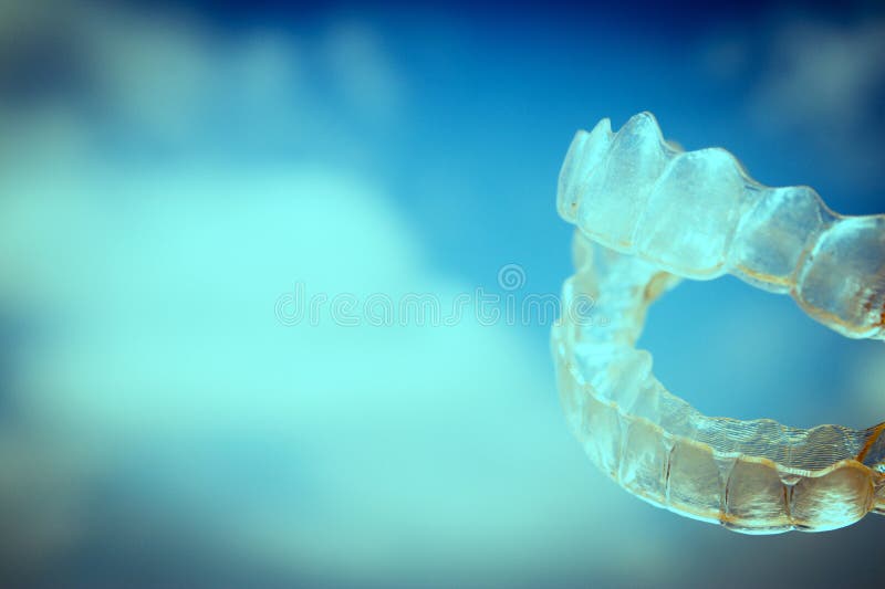 Invisible Teeth Aligner on Light Background Stock Photo - Image of ...