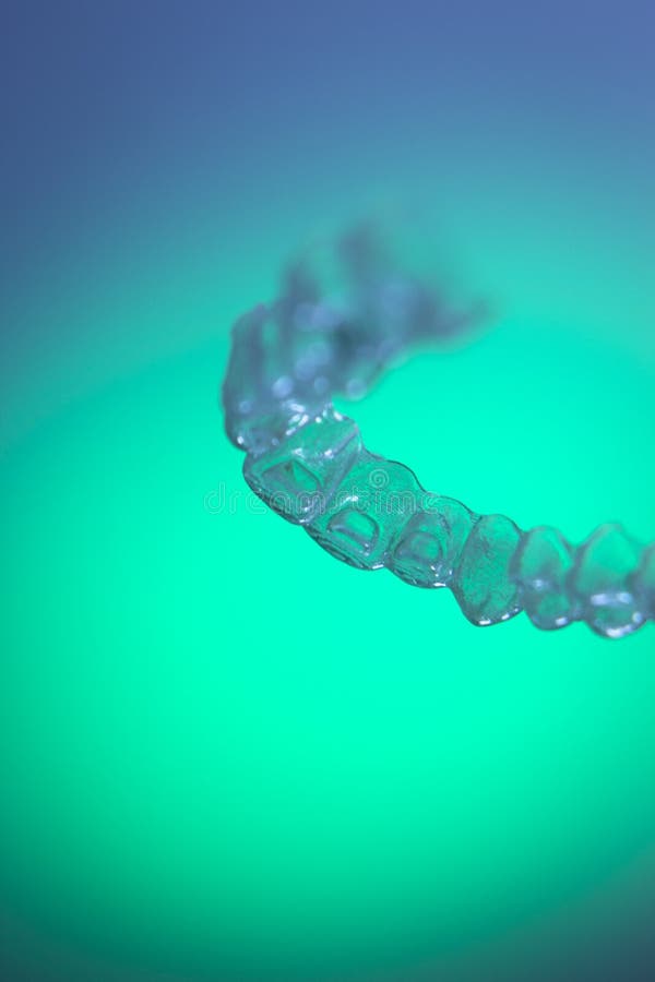 Invisible Teeth Brace Brackets Stock Photo - Image of orthodontics ...