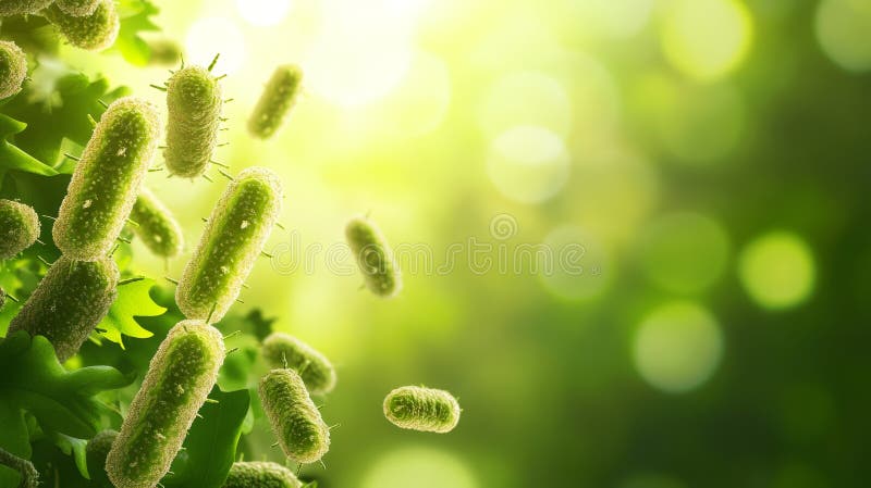 Invisible Threat, Microscopic View of Bacteria and Viruses Lurking in ...