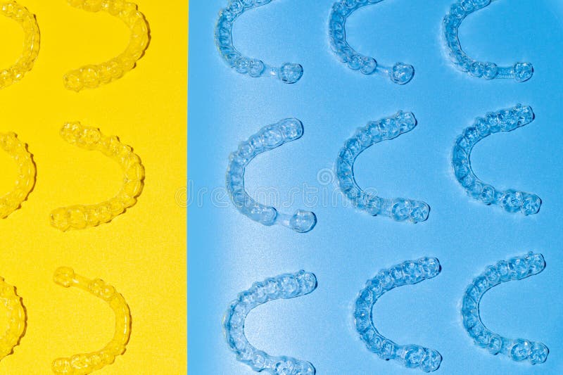 Invisible Transparent Brackets or Parentheses on Blue Yellow Background ...