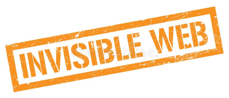 INVISIBLE WEB Orange Grungy Rectangle Stamp Stock Illustration ...