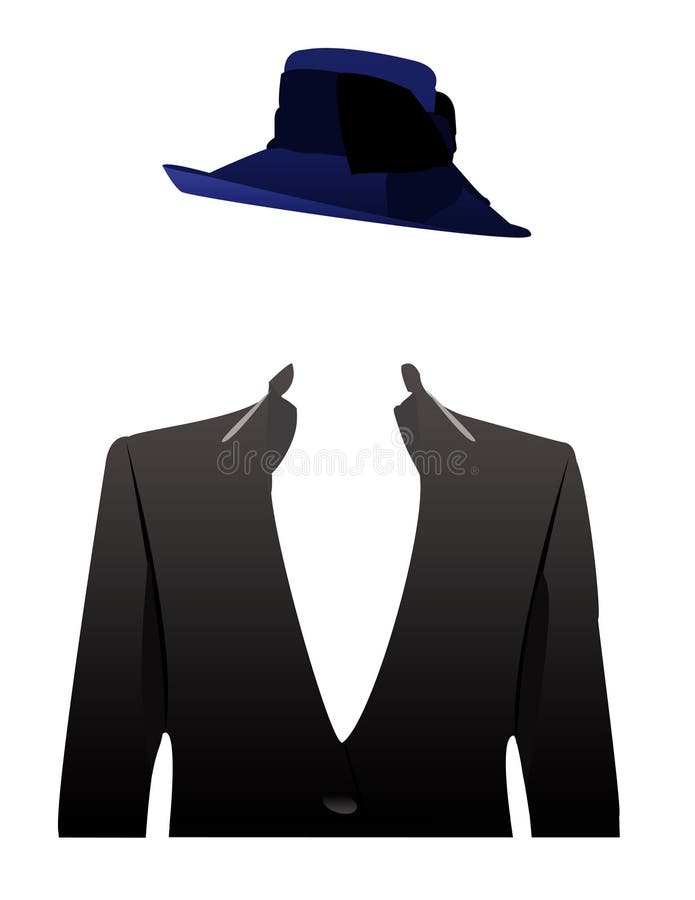 Invisible woman concept stock illustration. Illustration of clothes ...