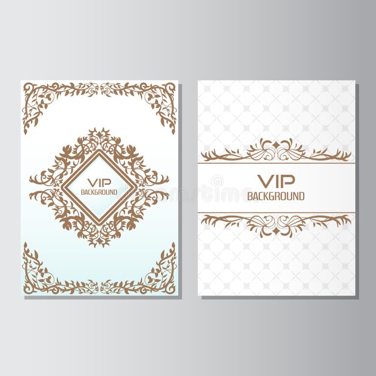 Invitation Background Flyer Style Design Template Stock Vector ...