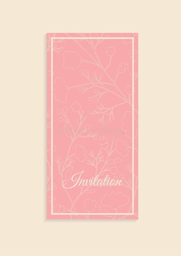 Invitation stock vector. Illustration of simplicity, ceremony - 55511152