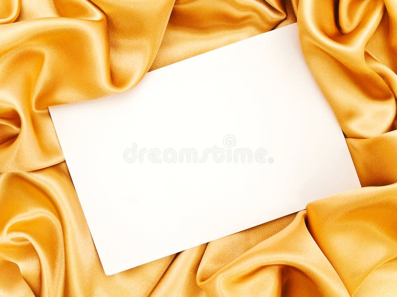 Invitation card stock image. Image of fabric, golden - 11526717