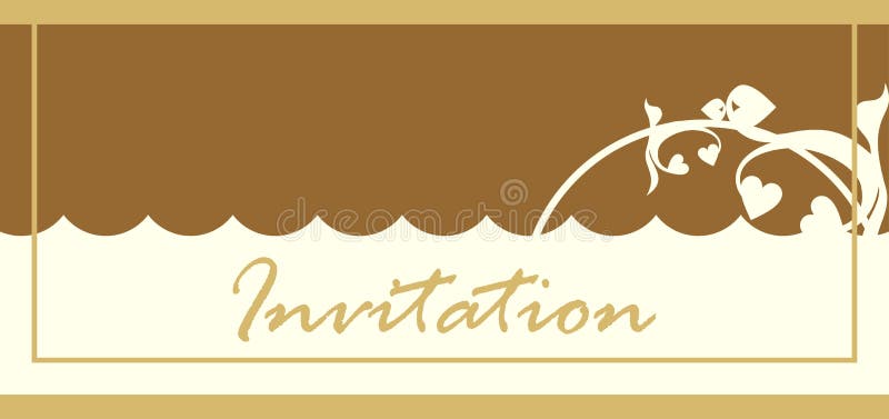 Invitation Card stock vector. Illustration of curve, card - 12752652