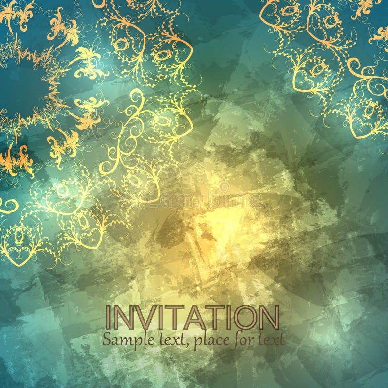 Invitation or Card with Abstract Background. Stock Vector ...