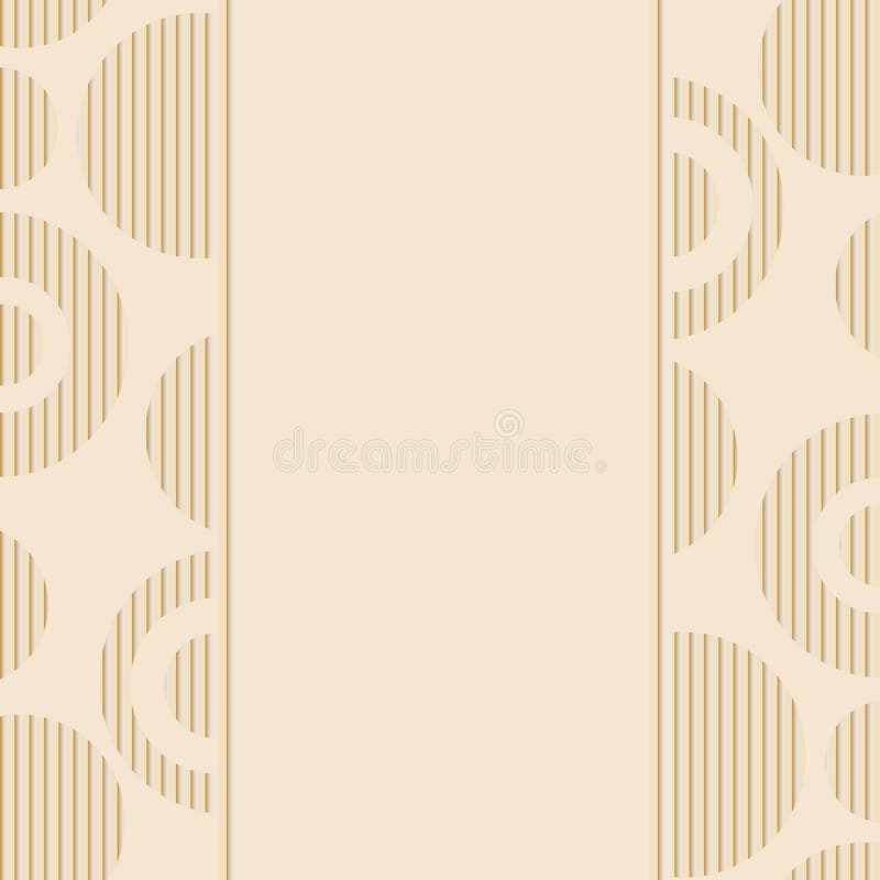 Invitation Card with an Abstract Pattern in Golden Colors Stock Vector ...