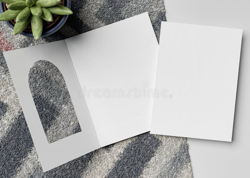 An Invitation Card with an Arch-shaped Hole, Perfect for Wedding ...