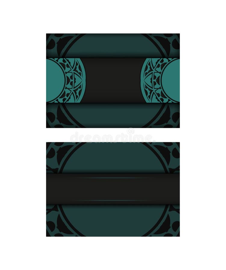 Invitation Card Design with Space for Your Text and Abstract Patterns ...