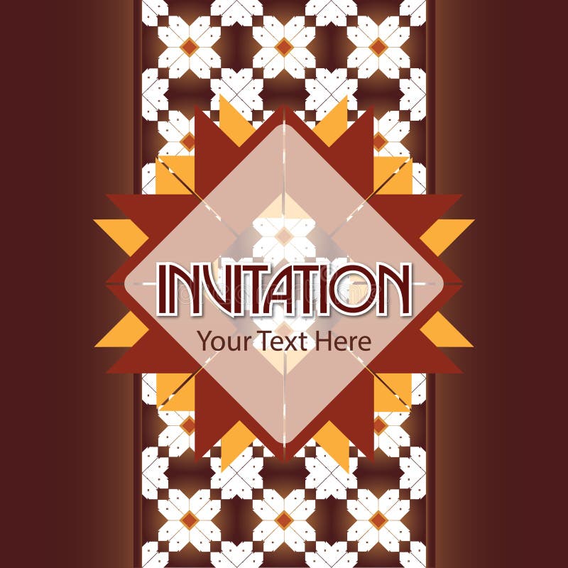 Invitation Card Design. Vector Illustration Decorative Design Stock ...