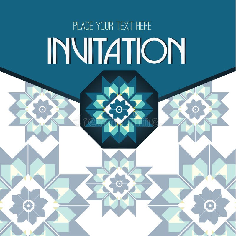 Invitation Card Design. Vector Illustration Decorative Design Stock ...