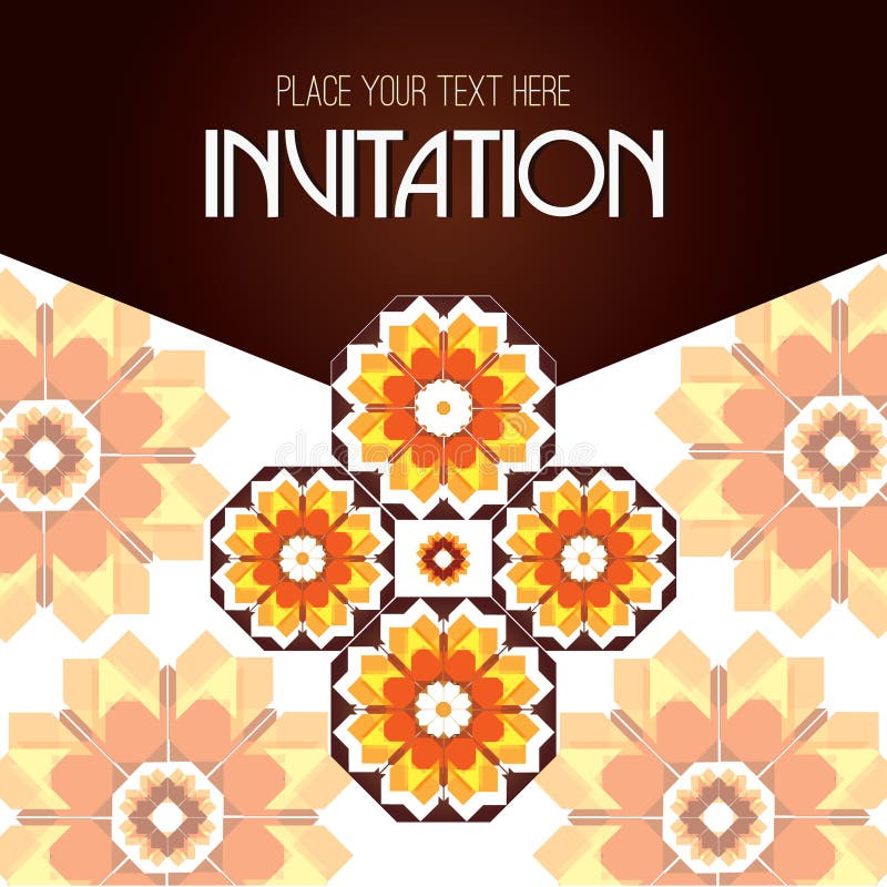 Invitation Card Design. Vector Illustration Decorative Design Stock ...