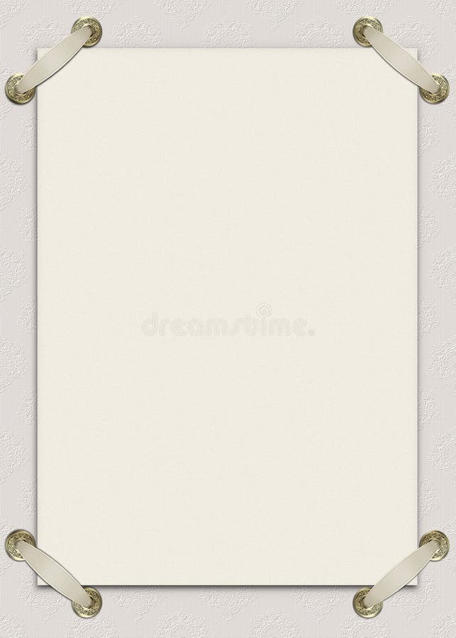 Invitation Card with Ribbons Stock Illustration - Illustration of ...