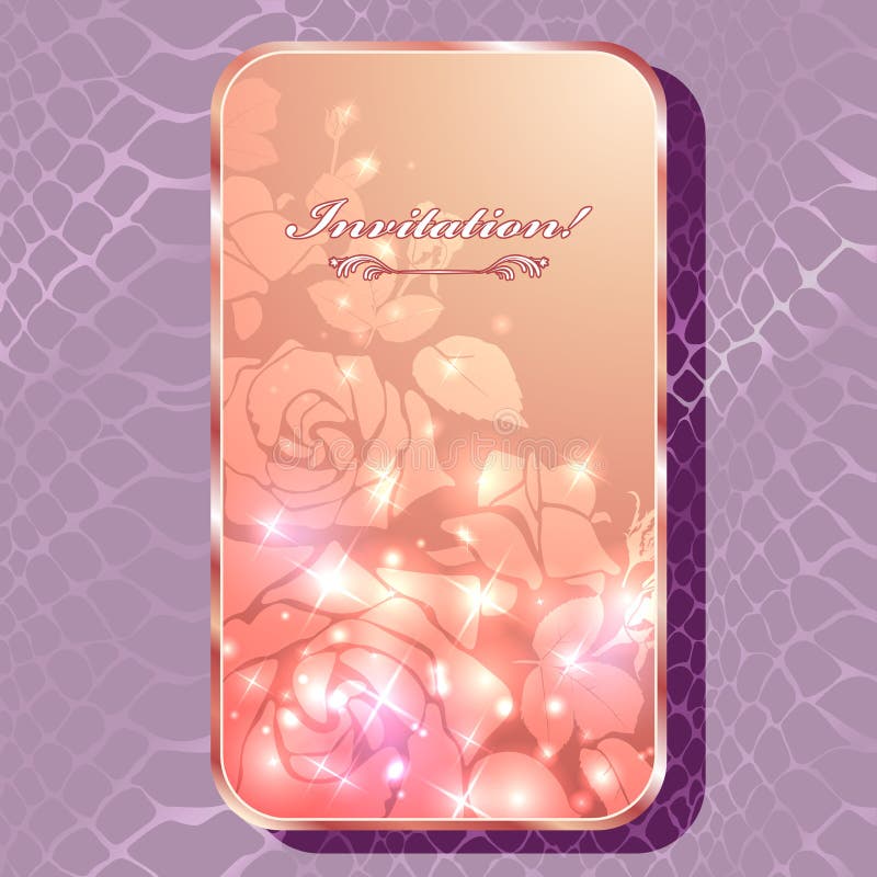 Invitation stock vector. Illustration of romantic, invite - 50293493