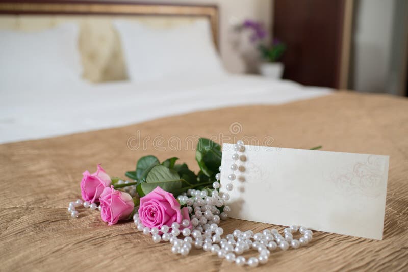 Invitation Card Roses Standing Bed Stock Photos - Free & Royalty-Free ...