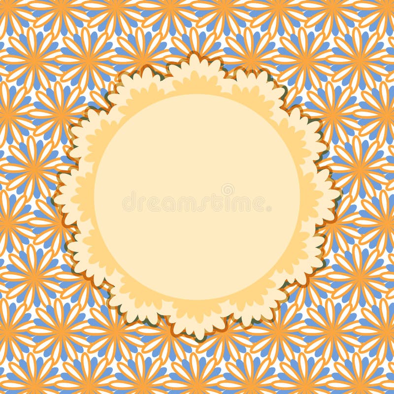 Invitation Card with Round Vignette Stock Vector - Illustration of love ...