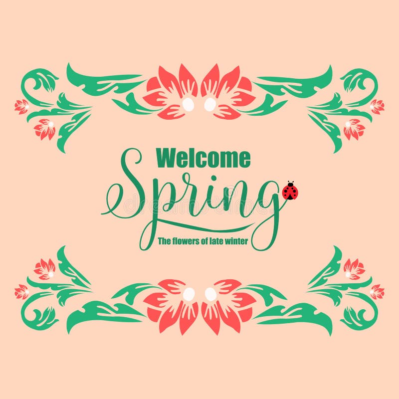 Invitation Card Wallpapers Design for Welcome Spring, with Seamless ...
