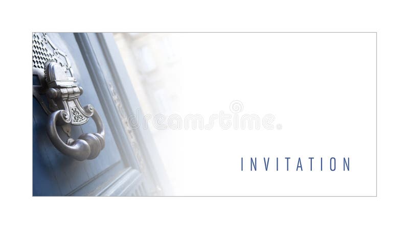 Illustrated Message for an Invitation Stock Image - Image of ...