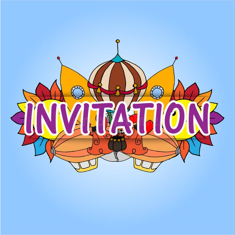 Invitation stock vector. Illustration of celebration - 54319272