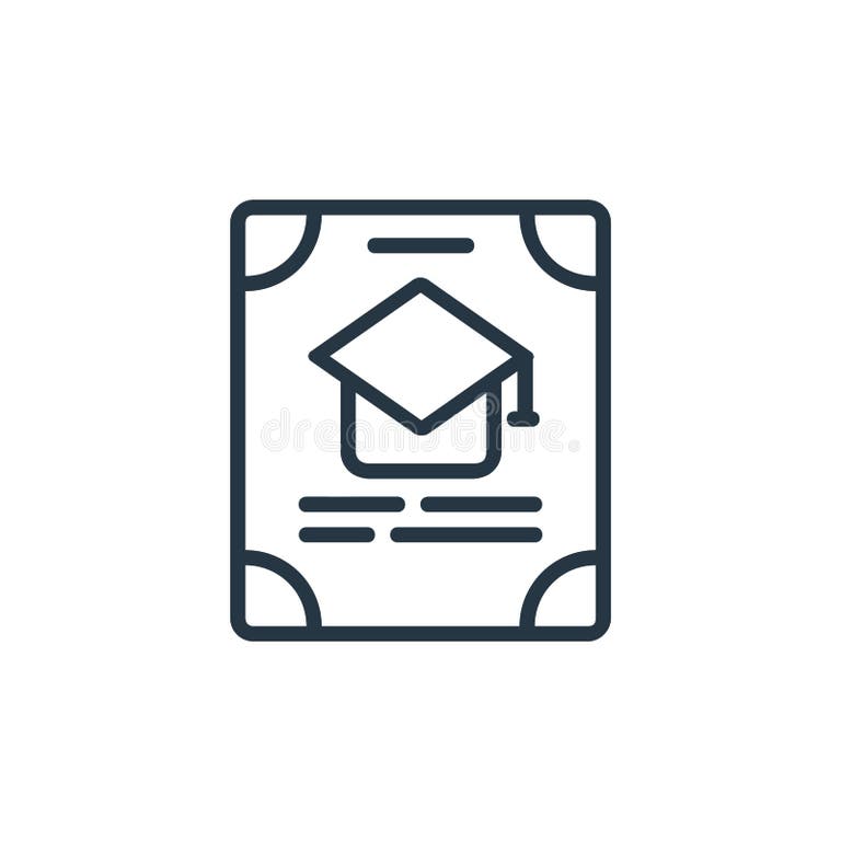 Invitation Icon Vector from Online Learning Part Line Concept. Thin ...