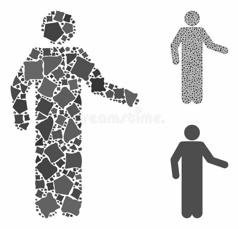 Invitation Pose Composition Icon of Tremulant Pieces Stock Vector ...