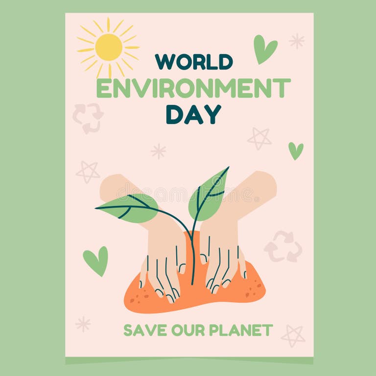 Invitation Poster World Environment Day Stock Vector - Illustration of ...