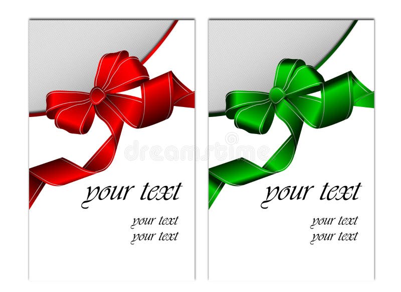 Invitation with ribbon stock illustration. Illustration of birthday ...