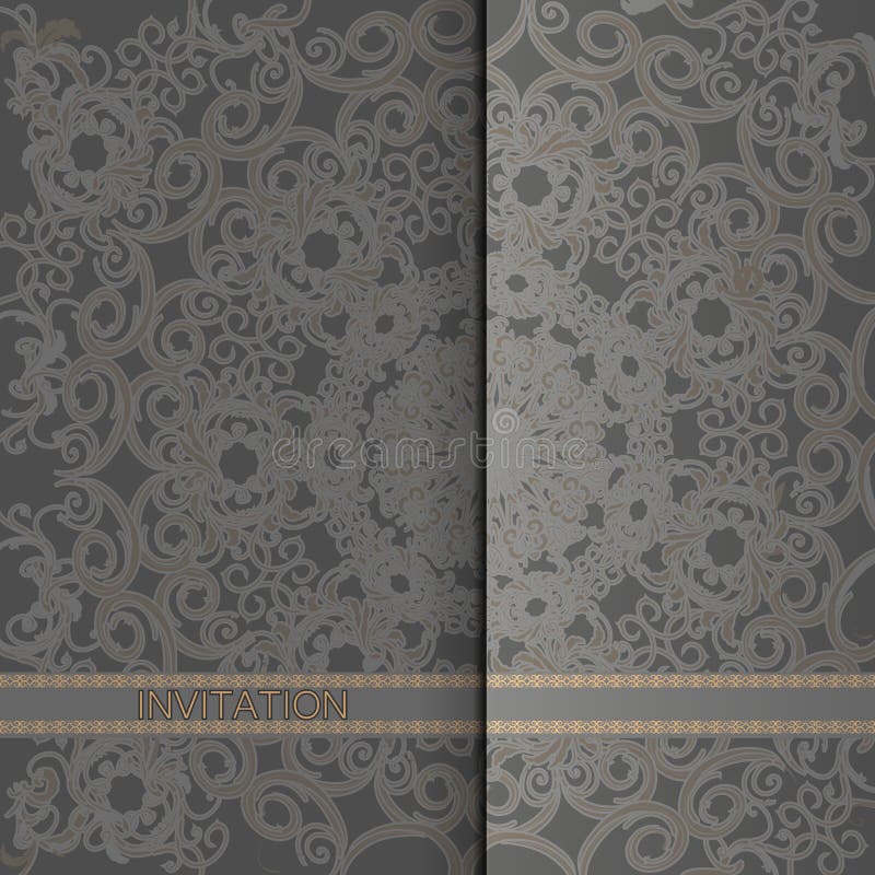 Invitation Template. Modern Design Stock Illustration - Illustration of ...