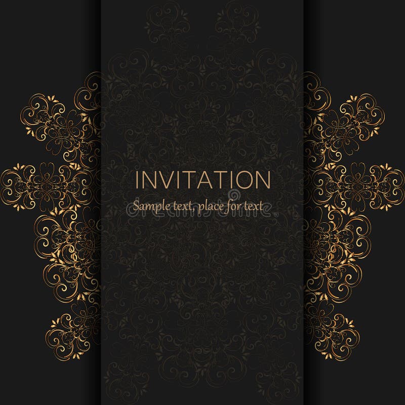 Invitation Template. Modern Design Stock Illustration - Illustration of ...