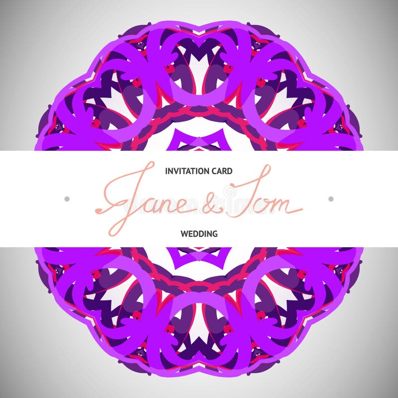 Invitation template stock vector. Illustration of geometric - 58705912