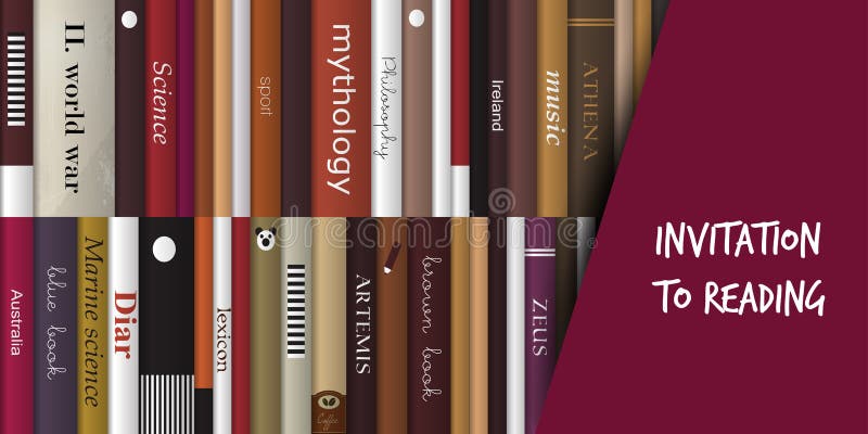 Invitation To Reading Card. Library Design Templat Stock Vector ...