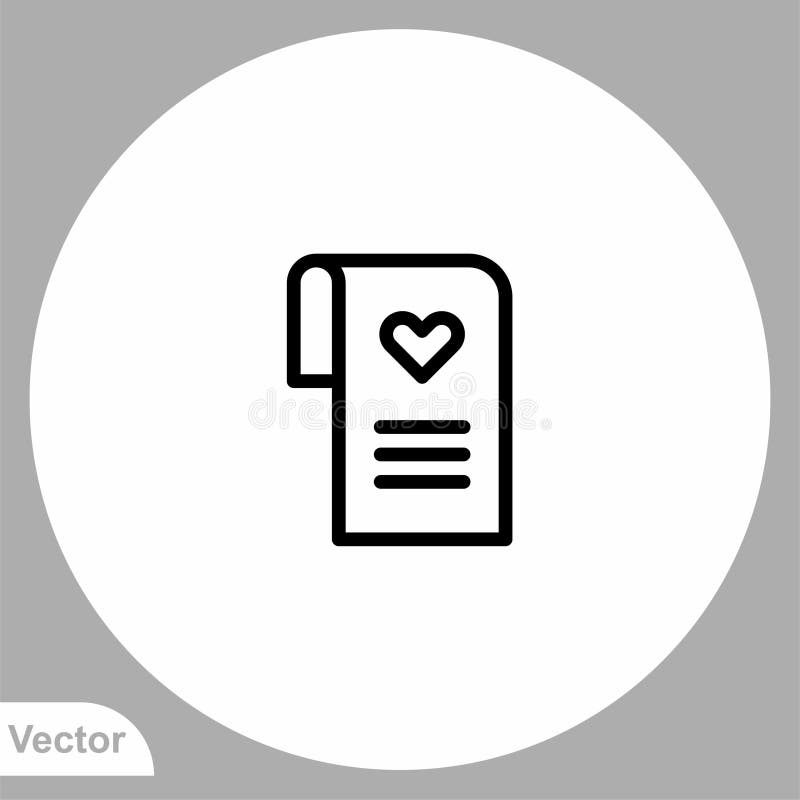 Invitation Vector Icon Sign Symbol Stock Illustration - Illustration of ...