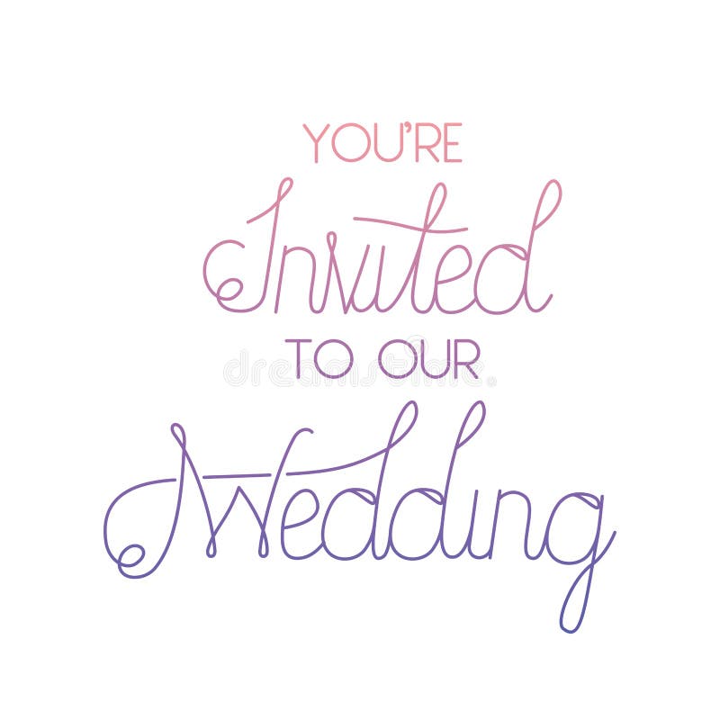 You are Invited To My Wedding Stock Photo - Illustration of smiling ...