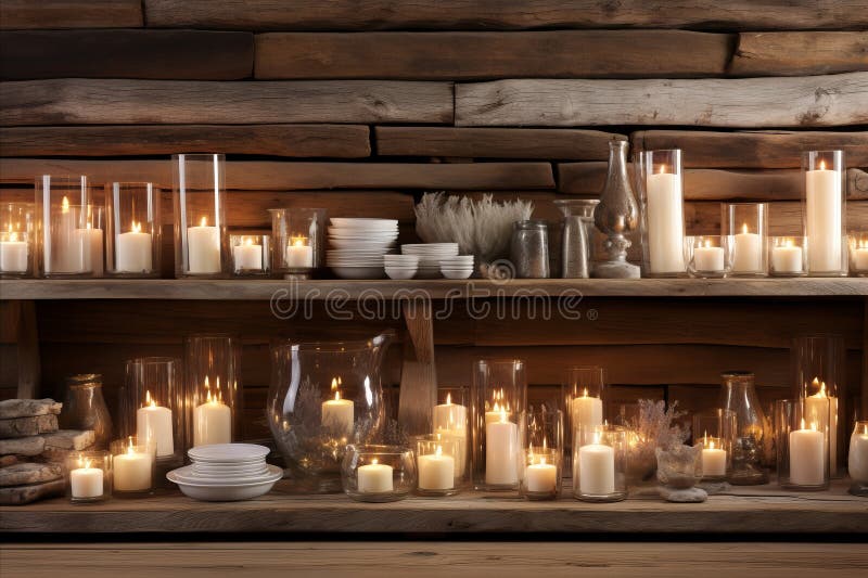 Inviting Atmosphere with Cozy Kitchenware Display on Wooden Table ...