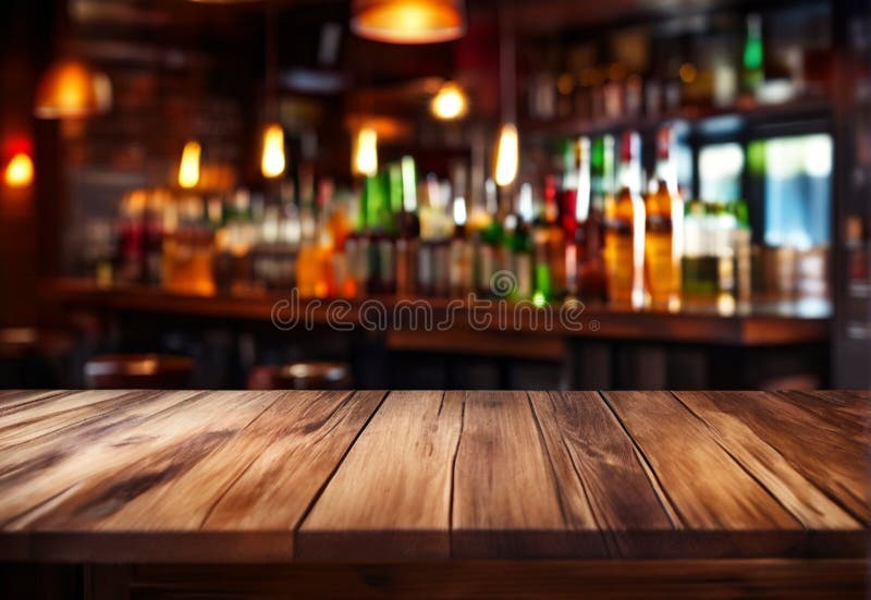 Inviting Bar Scene with Refreshing Drinks Stock Image - Image of ...