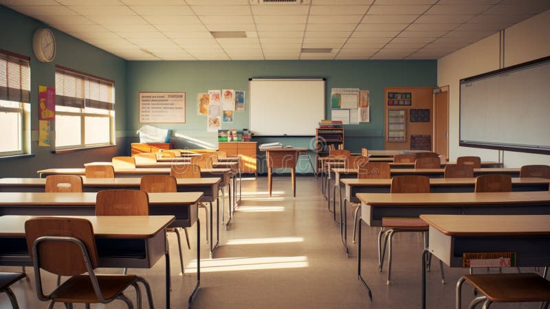 Empty Class Room for Students and Teachers To Fill with Knowledge ...