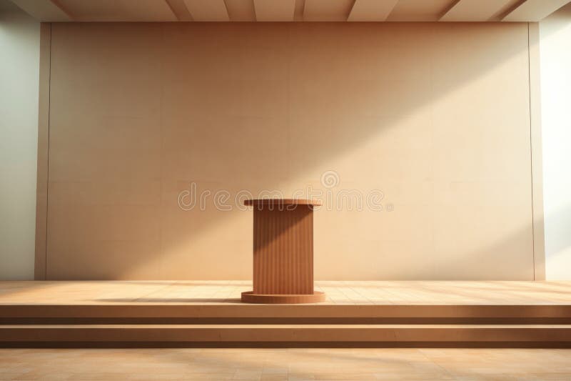 Inviting Empty Space Podium Pastel. Generate Ai Stock Image - Image of ...
