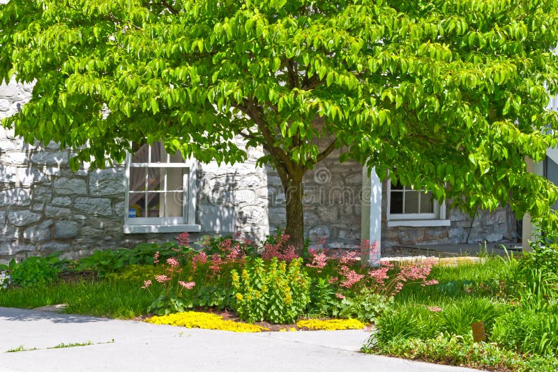 Inviting home landscape stock photo. Image of shaded - 36728432