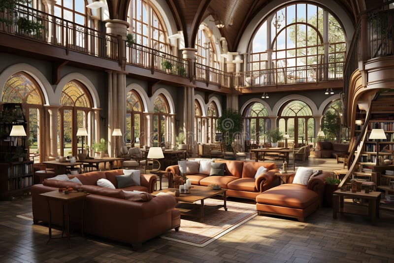 Inviting Living Room - a Haven of Comfort and Style Stock Image - Image ...