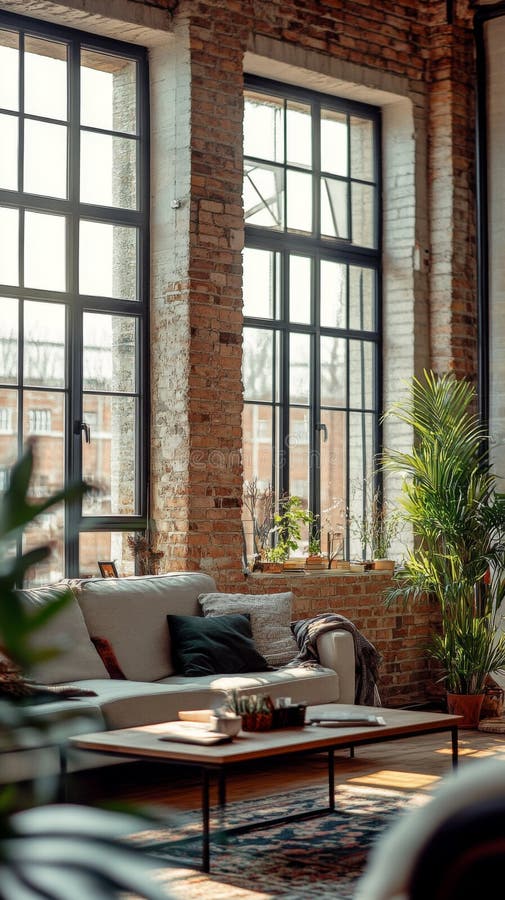 Bright and Airy Loft with Industrial Charm. Large Windows Invite ...