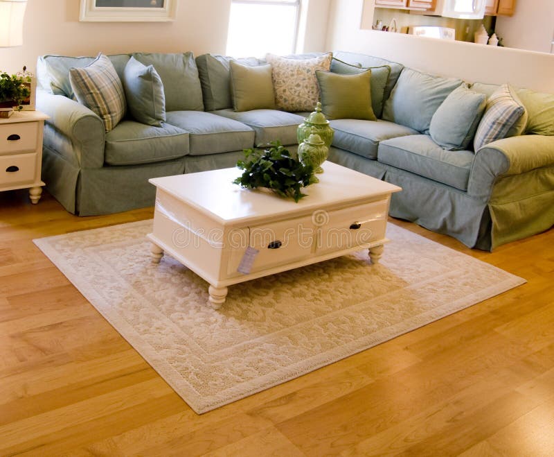 Inviting Modern Living Room Stock Image - Image of room, brown: 7463239