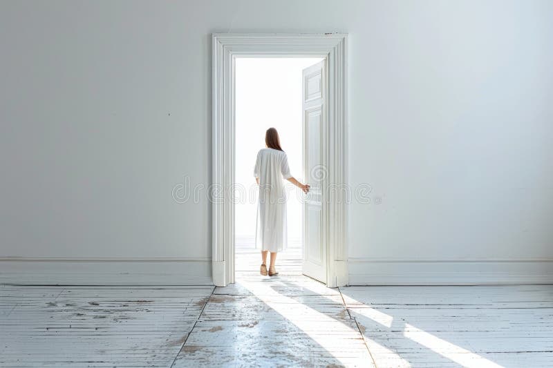 Step into the Open Door Leading To a Serene Sky an Inviting, Tranquil ...