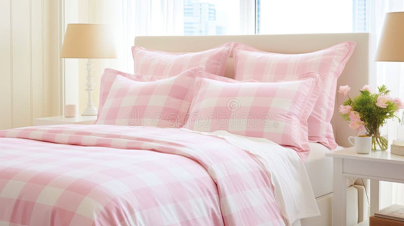 Inviting Pink Summer Plaid Prints Prints Stock Illustration ... Inviting Pink Summer Plaid Prints Prints Stock Illustration ...