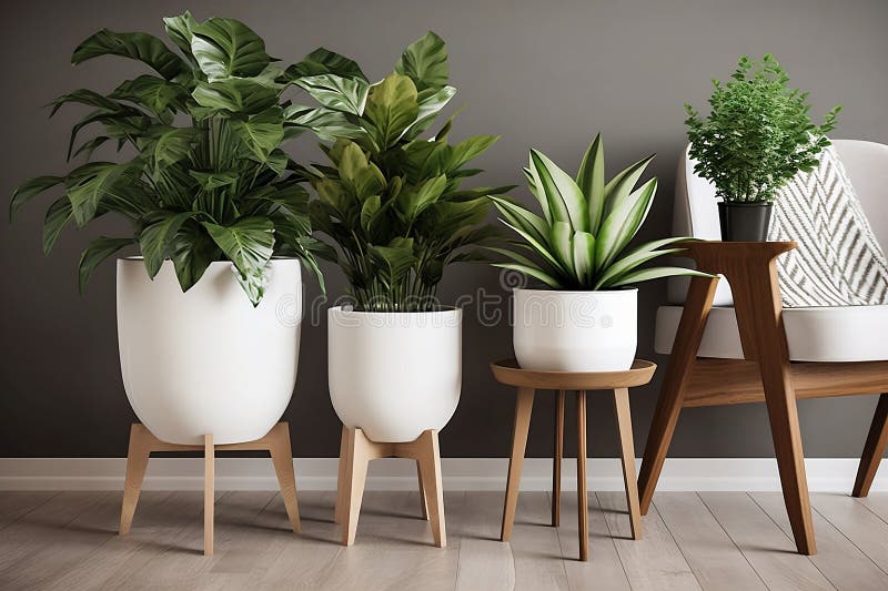 Aesthetic Room Interior with Lush Green Plants, a Connection To Nature ...