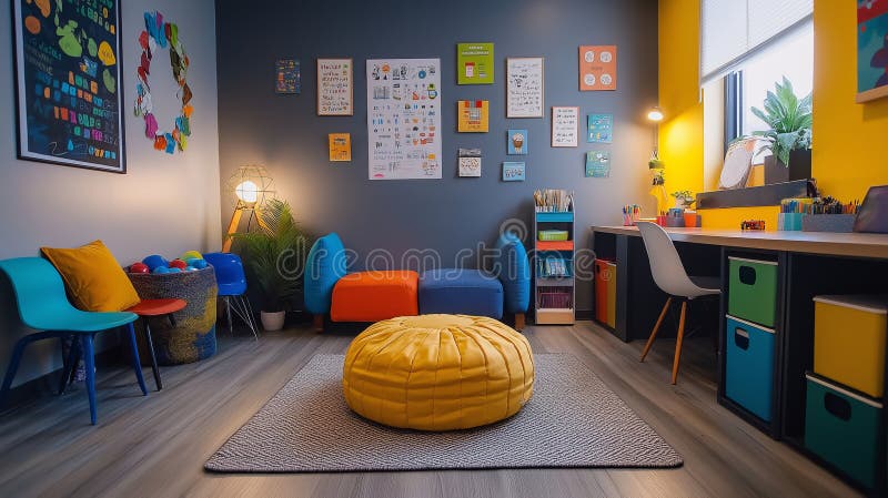 Versatile Autism-friendly Workspace Designed for Sensory Comfort and ...