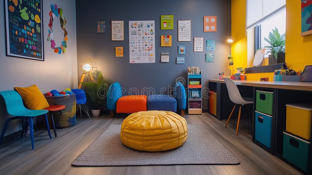 Versatile Autism-friendly Workspace Designed for Sensory Comfort and ...