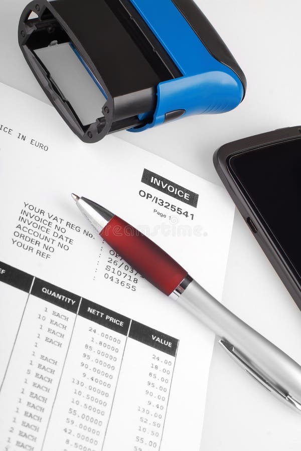 Invoice stock image. Image of archive, financial, bookkeeping - 25527975