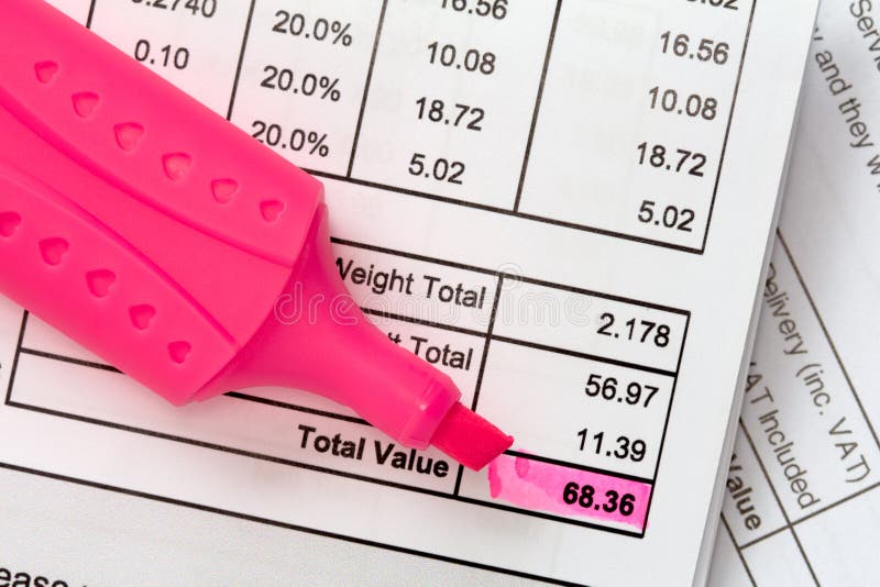 Invoice balance stock image. Image of numbers, debt, paperwork - 42067313